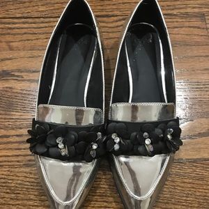 ASOS | Shoes | Asos Design Silver Slip On Shoes | Poshmark